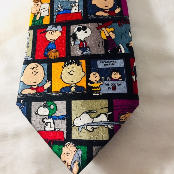 Peanuts | Accessories | Vintage Collectible Peanuts Snoopy Tie Silk ...
